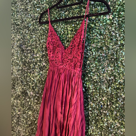 Olivaceous | Dresses | Bohemian Backless Maroon Maxi Dress | Poshmark